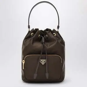 Prada Re-nylon Bucket Bag - Brown