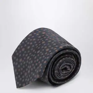 FERRAGAMO Silk Polka-dot Neck Tie - Multicolor