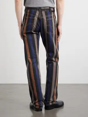 Versace Straight-leg Striped Jeans