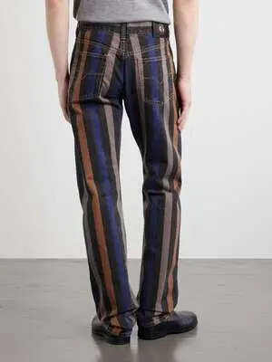 Versace Straight-leg Striped Jeans