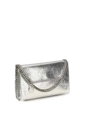Stella McCartney Falabella Shoulder Bag In Metallic Fabric - Silver