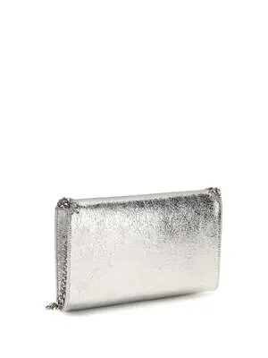 Stella McCartney Falabella Shoulder Bag In Metallic Fabric - Silver