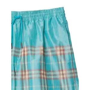 Burberry Check Swim Shorts - Blue
