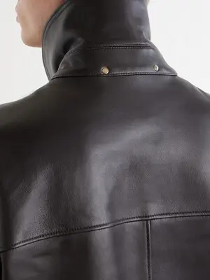 Paul Smith Leather Zip-up Jacket