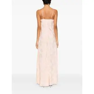 FORTE_FORTE Light Floral Patterned Maxi Dress - Pink
