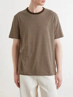 A.p.c. Josh Striped Cotton-jersey T-shirt