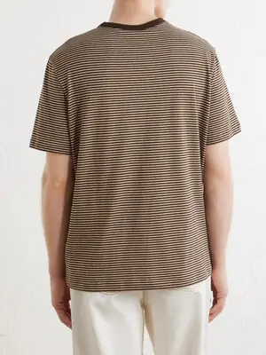 A.p.c. Josh Striped Cotton-jersey T-shirt