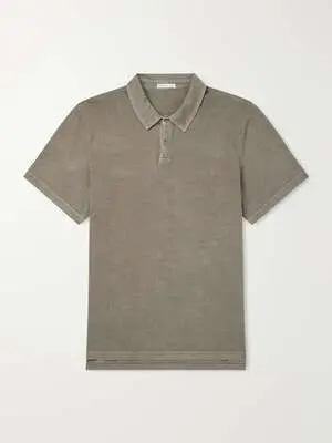 JAMES PERSE Supima Cotton-jersey Polo Shirt
