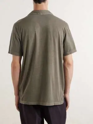 JAMES PERSE Supima Cotton-jersey Polo Shirt