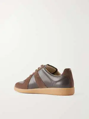 MAISON MARGIELA Replica Leather And Suede Sneakers