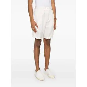 Brunello Cucinelli Chino Shorts With Pleat Detailing - White