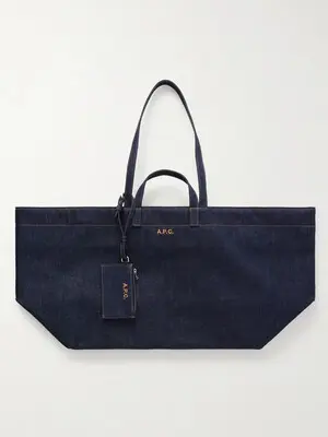 A.p.c. Le Drummer Denim Tote Bag - Blue