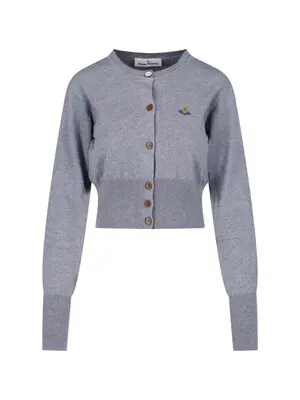 VIVIENNE WESTWOOD Cardigan "bea Cropped" Gray