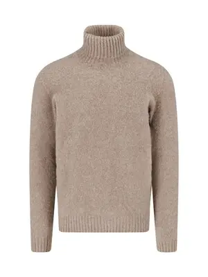 DRUMOHR Lemaire Wool Turtleneck Sweater - Beige