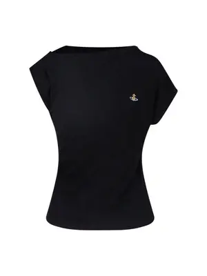 VIVIENNE WESTWOOD Hebo" Multicolor Cherub Print Cotton Top