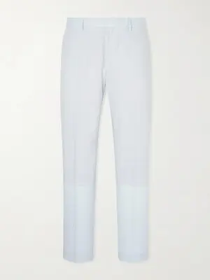 Paul Smith Straight-leg Linen Suit Trousers - Blue