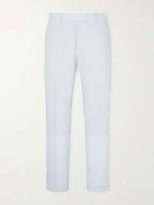 Paul Smith Straight-leg Linen Suit Trousers - Light Blue