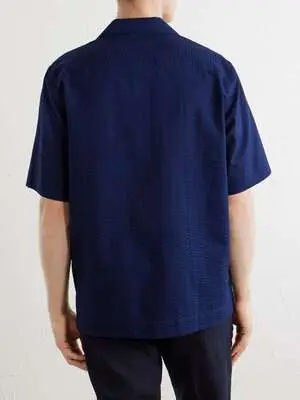 Paul Smith Camp-collar Cotton-seersucker Shirt