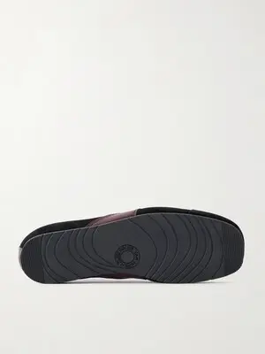 Dries Van Noten Leather-trimmed Suede Sneakers