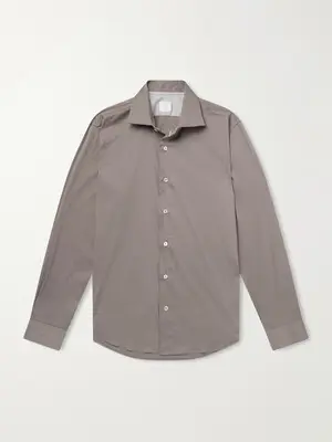 Eleventy Cotton-blend Shirt - Green