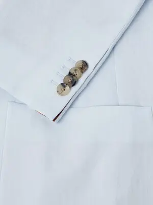 Paul Smith Single-breasted Linen Suit Jacket