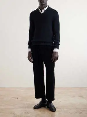 THE ROW Tavoli Straight-leg Cotton-corduroy Trousers