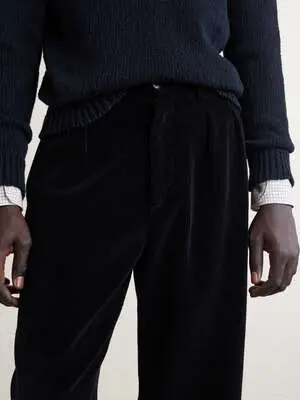 THE ROW Tavoli Straight-leg Cotton-corduroy Trousers
