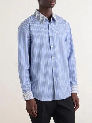 Saint Laurent Striped Cotton-poplin Shirt
