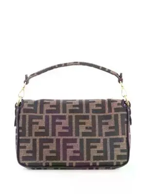 Fendi Baguette Nm Bag Zucca Canvas Mini Crossbody Bag - Brown