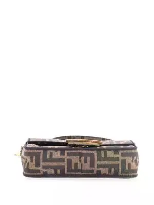 Fendi Baguette Nm Bag Zucca Canvas Mini Crossbody Bag - Brown