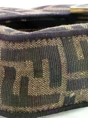 Fendi Baguette Nm Bag Zucca Canvas Mini Crossbody Bag - Brown