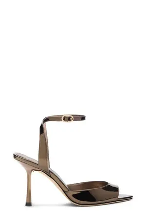 STUART WEITZMAN Lexington Ankle Strap Stiletto Sandals - Cigar