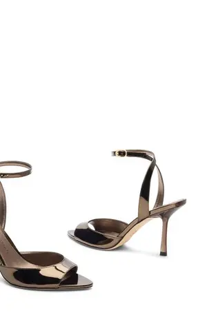 STUART WEITZMAN Lexington Ankle Strap Stiletto Sandals - Cigar