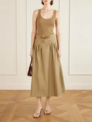 Max Mara Ribbed Knit Scoop Neck Tank