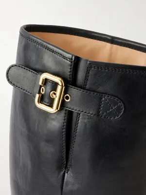 Chloé Delia Knee-high Leather Boots - Black