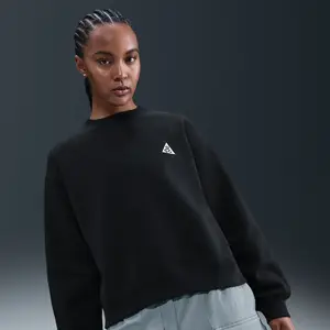 Nike Therma-fit Tuff Fleece Crew-neck Sweatshirt - Black
