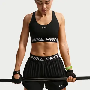 Nike Pro 365 Light-support Non-padded Sports Bra - Black