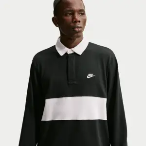 Nike Club Long-sleeve Rugby Top - Black