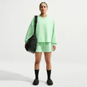 Nike Dri-fit Impossiblysoft Oversized Crew-neck Top - Green