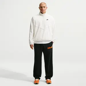 Nike Club French Terry Open-hem Pants - Black