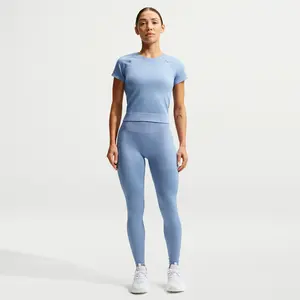 Nike Pro Seamless High-waisted 7/8 Leggings - Blue