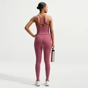 Nike Zenvy High-waisted 7/8 Leggings With No Front Seam - Red