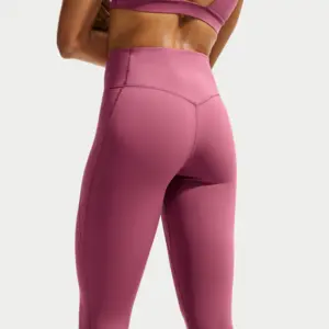 Nike Universa High-waisted Full-length Leggings With No Front Seam - Red