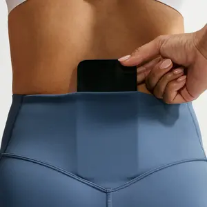 Nike Universa High-waisted 7/8 Leggings With No Front Seam - Blue