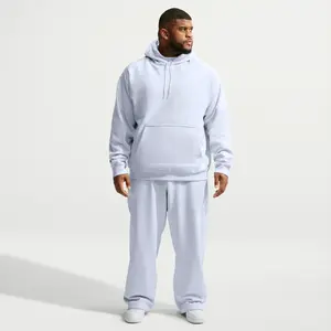 Nike Solo Swoosh Fleece Open-hem Pants - Grey