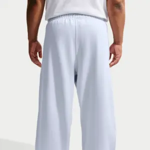 Nike Solo Swoosh Fleece Open-hem Pants - Grey