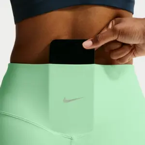 Nike Zenvy High-waisted 7/8 Leggings With No Front Seam - Green