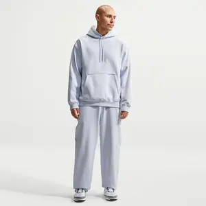 Nike Solo Swoosh Pullover Hoodie - Grey