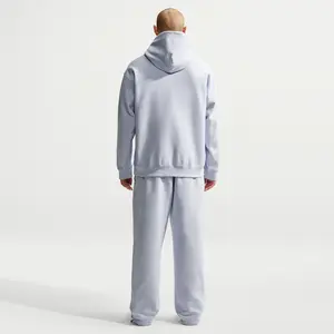 Nike Solo Swoosh Pullover Hoodie - Grey