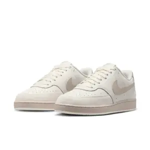 Nike Court Vision Low Suede Athletic Shoes - Grey